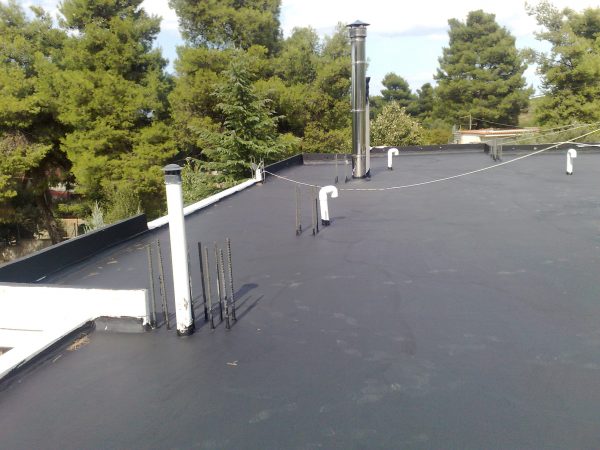 Mονωση ταρατσας με ασφαλτοπανο & υαλοπανα - Μονώσεις Monotica